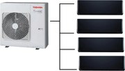 Klimatizace Toshiba Shorai Curve black 1+4 ( 2,5kW + 2,5kW + 2,5kW + 2,5kW ) Multi-split R32