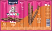 Vitakraft Pochoutka pro kočky Cat Stick krůta a jehně 3 x 6 g, 3 ks