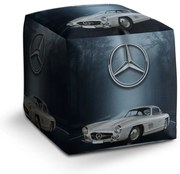 Sablio Taburet Cube Mercedes-Benz 300 SL V lese: 40x40x40 cm