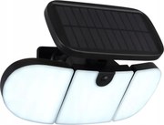 Solární Led zářič 10W černý Solar s pohybovým senzorem Globo