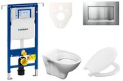 Cenově zvýhodněný závěsný WC set Geberit do lehkých stěn / předstěnová montáž + WC Ceramia S-Line Pro 111.355.00.5NR7