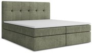 Zelená boxspring postel s úložným prostorem 180x200 cm Palta – Makamii