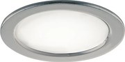 FAN INC-NEMO-65 SIL Zápustné venkovní svítidlo LED Nemo, stříbrné, plast, 3,5 W, 277 lm, 4000 K, IP44, 6,5 x 1,8 cm - FANEUROPE