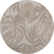 Béžový kulatý vnitřní a venkovní koberec ø 160 cm Desert 1302 – Ayyildiz Carpets