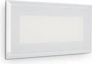 ILUX 255804 LED Venkovní nástěnné zápustné svítidlo Ideal Lux INDIO RECESSED 08W 255804 8W 1170lm 3000K IP65 19cm bílé - IDEALLUX