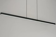 Závěsné designové černé LED svítidlo nad stůl Corciano O Black