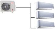 Klimatizace Vivax Design R+ silver 1+3 (2,7kW + 2,7kW + 3,5kW) Multi-split R32