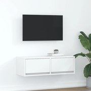 TV skříňka bílá 80x31x25,5 cm kompozitní dřevo