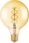 OSRAM LED žárovka 1906 Globe 28, E27, 4 W, 300 lm, 2000 K, jantarová
