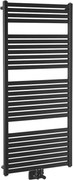 Aqualine Aqualine, TONDI topné těleso 600x1330 mm, středové připojení, černá matná, DT486T