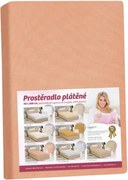 Bellatex Prostěradlo plátěné Meruňková rozměr 90x200 cm