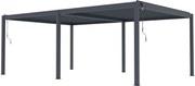 Bioklimatická pergola G21 Austin Premium 6x4 m, antracitová hliníková