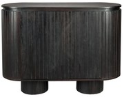 Tmavě hnědá skříňka z mangového dřeva 110x80x40 cm Kenji – Dutchbone