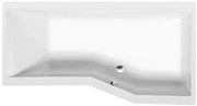 Polysan Versys asymetrická vana 170x85 cm akrylát pravá 70611