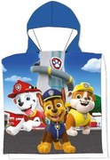 Chlapecké plážové pončo - osuška s kapucí Tlapková patrola - Paw Patrol - 100% bavlna - 55 x 110 cm