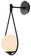 Černé nástěnné svítidlo ø 15 cm Arch – Squid Lighting