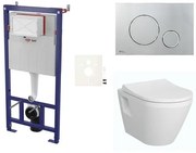 Cenově zvýhodněný závěsný WC set SAT do lehkých stěn / předstěnová montáž+ WC VitrA Integra SIKOSSINTRE71K