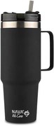 Nava greece tumbler we care s rukojetí 900 ml, black