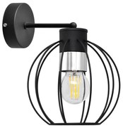 Nástěnná lampa STARLIGHT 1xE27/15W/230V černá/stříbrná