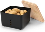 Tchibo - Úložný box s víkem - barva: černá
