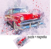 Falixen WOODEN PUZZLE EKO - "Oldtimers Cars -1"