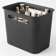 Rotho Úložný box s madly BRISEN 7l, 26x18x21cm, černý