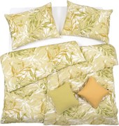 SCANquilt povlečení SATÉN TENCEL DESIGN PLUS green zelinkavá 140 x 200/70 x 90 cm