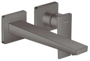Hansgrohe Metropol - Umyvadlová baterie pod omítku, 2-otvorová instalace, kartáčovaný černý chrom 32526340
