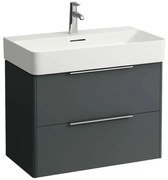 Laufen Base - Umyvadlová skříňka, 52x73x39 cm, 2 zásuvky, šedá H4023521102661