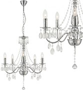 Toolight Závěsné osvětlení Retro D72 EBT014-5CP chrom