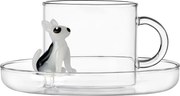 Ichendorf Milano designové šálky na čaj Dogs Tea Cup With Saucer Bull Terrier