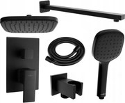 Mexen Uno, podomítkový sprchový set DR33, černá, 71435DR33-70