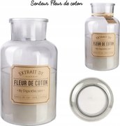Vintage voňavá svíčka v lahvi Fleur de coton