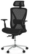 Ergonomická kancelářská židle NILS - černá síťovina Barva: černá