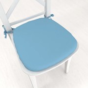 Biante Oblý podsedák Rongo RG-100 Světle modrý - 39x37x3 cm