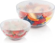 TESCOMA Silikonová pružná víka 4FOOD ø 17 a 23 cm, sada 2 ks