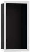 Hansgrohe XtraStoris Individual - Výklenek do stěny s designovým rámem, 30x15x10 cm, matná černá/matná bílá 56095700