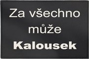 Rohožka Kalousek 40x60 cm – na von aj na doma, 40x60, čierna, GDmats