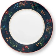 Pip Studio Berry Blues talíř ∅21cm, modrý (talíř z tenkostěnného porcelánu)