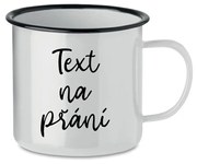 TEXT NA PŘÁNÍ - bílý plecháček 300 ml