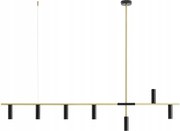 Závěsná lampa Trevo 7 Black Brass 1083T40 Aldex