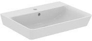 Ideal Standard Connect Air - Umyvadlo Cube, 60x46x16 cm, s přepadem, otvor pro baterii, s Ideal Plus, bílá E0298MA