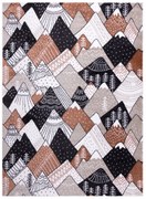 Dywany Łuszczów, Dětský kusový koberec Fun Mountains cream, 80x150, vícebarevná, dětský pokoj