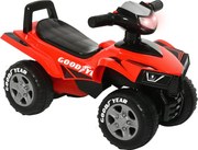 HOMCOM Dětský čtyřkolka bez pedálů pro děti od 18 do 36 měsíců, ATV se světly, klaksonem a tajným úložným prostorem 60x31x42 cm Červená | Aosom