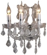 Nástěnná lampa z křišťálového skla – 35x21x40 cm