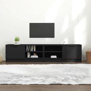 TV skříňky 2 ks černé 80 x 35 x 36,5 cm kompozitní dřevo