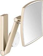 Keuco - Kosmetické nástěnné zrcátko s LED osvětlením, kartáčovaný bronz 17613039002