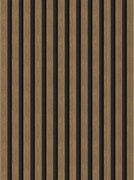 Mexen Lam-F, akustické stěnové lamely 275 × 30 cm, plstěný podklad 8 mm, technická dýha, ořech přírodní, S105-275307-3015-016