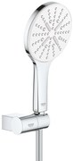 Grohe Rainshower SmartActive - Sada sprchové hlavice 130 9,5 l/min, 3 proudy, držáku a hadice, měsíční bílá 26580LS0