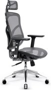 Ergonomická kancelářská židle ze síťoviny, černý-šedý: Diablo V-Basic